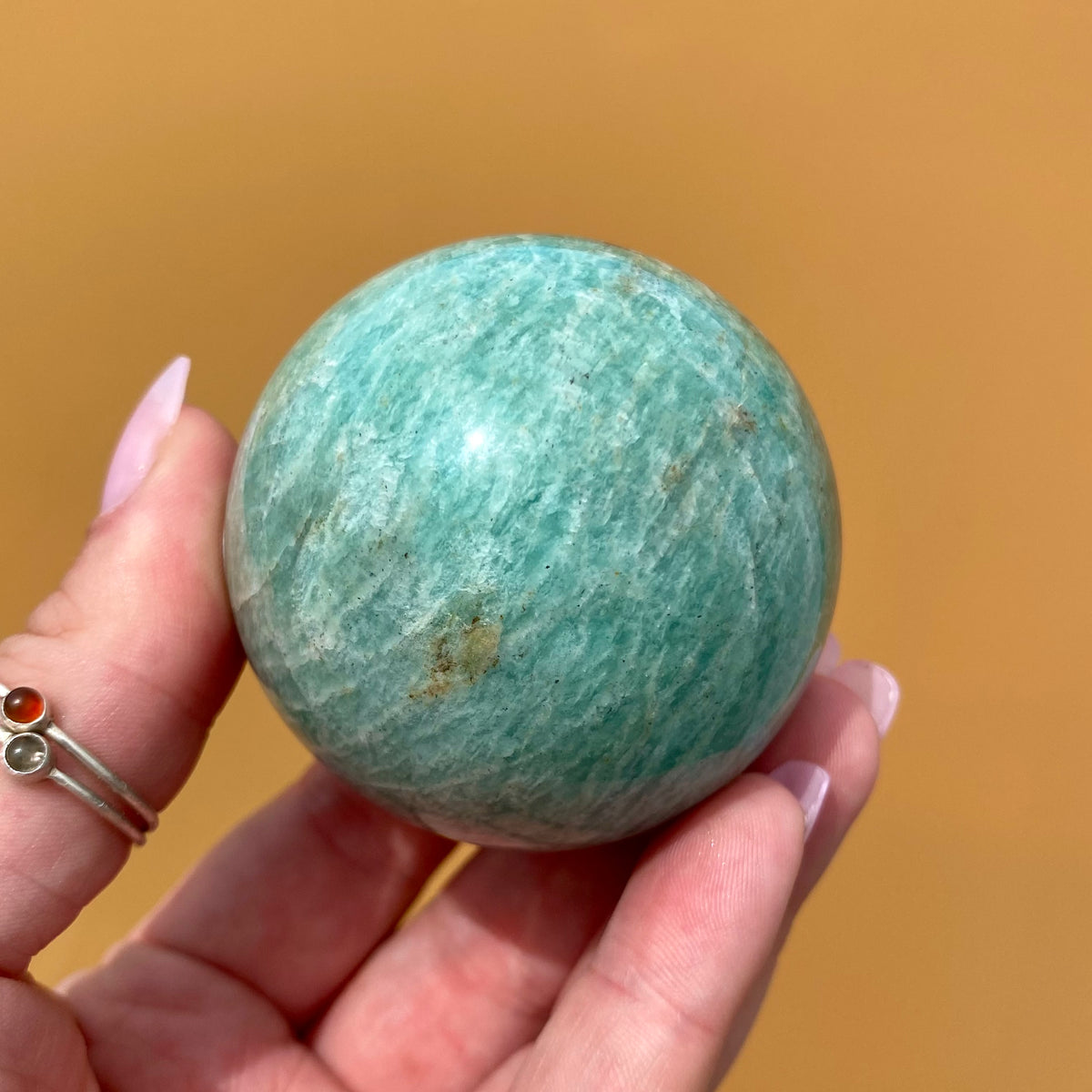 Amazonite Sphere – Ruby's Minerals