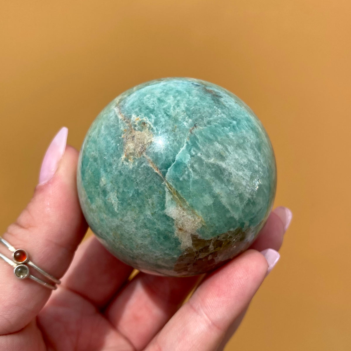 Amazonite Sphere – Ruby's Minerals
