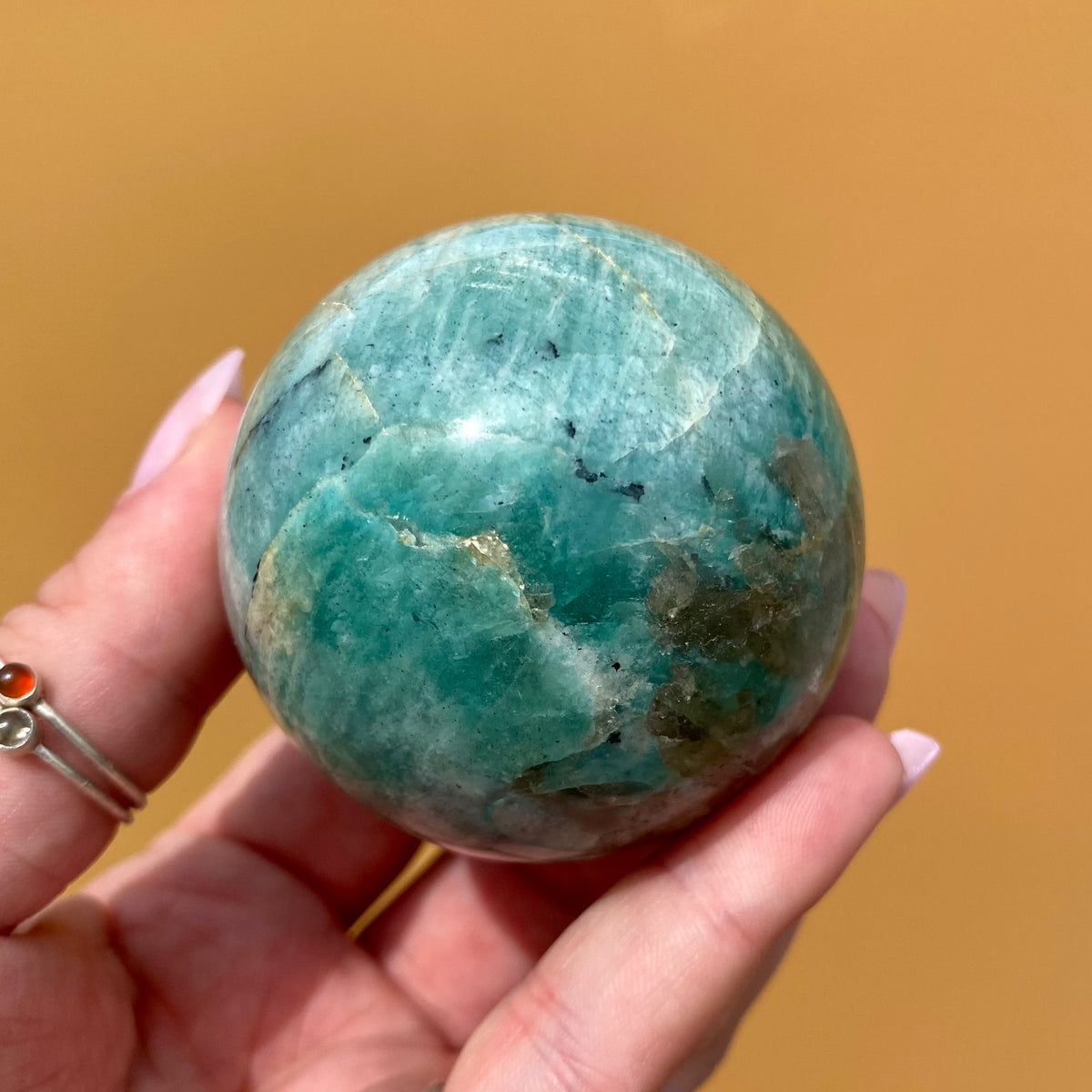 Amazonite Sphere – Ruby's Minerals