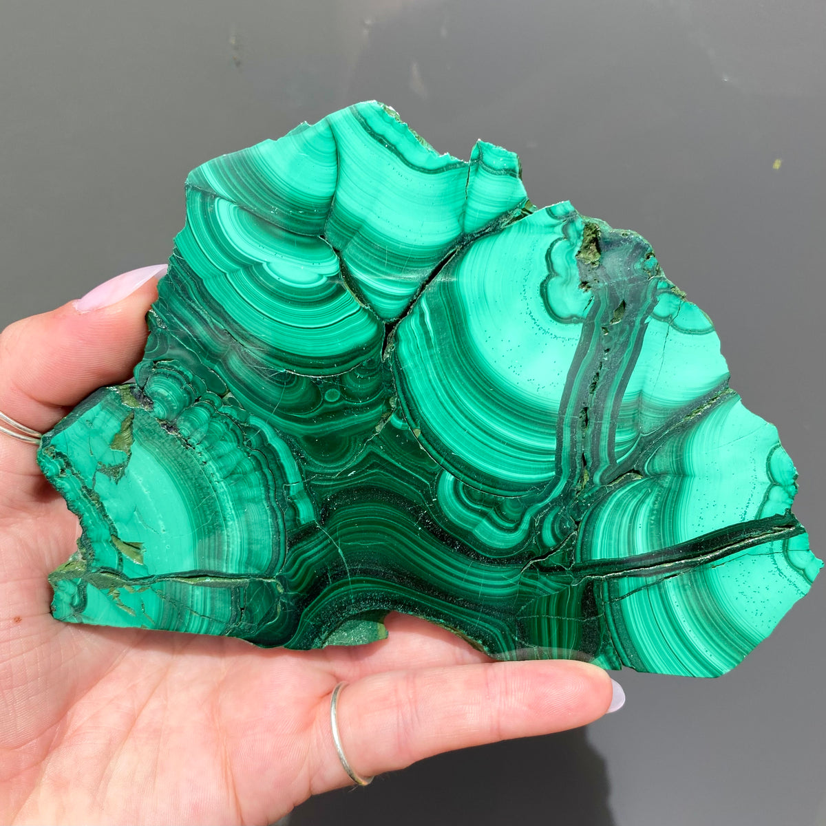 Malachite Slab – Ruby's Minerals