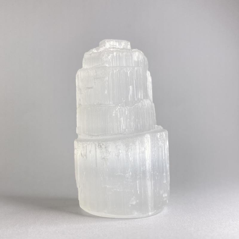 Satin Spar Mini Tower – Ruby's Minerals