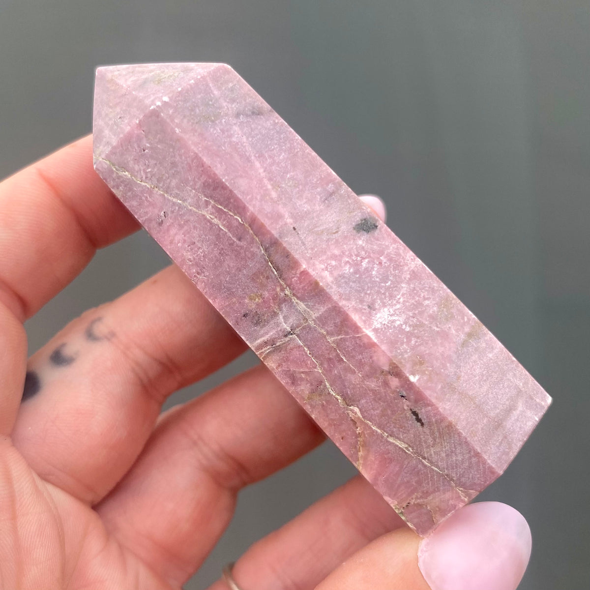 Rhodonite Point – Ruby's Minerals