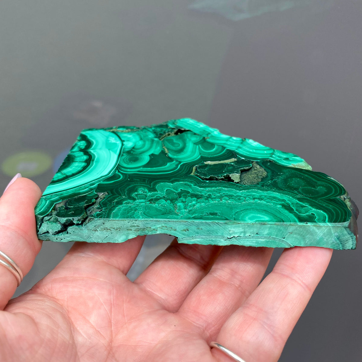 Malachite Slab – Ruby's Minerals